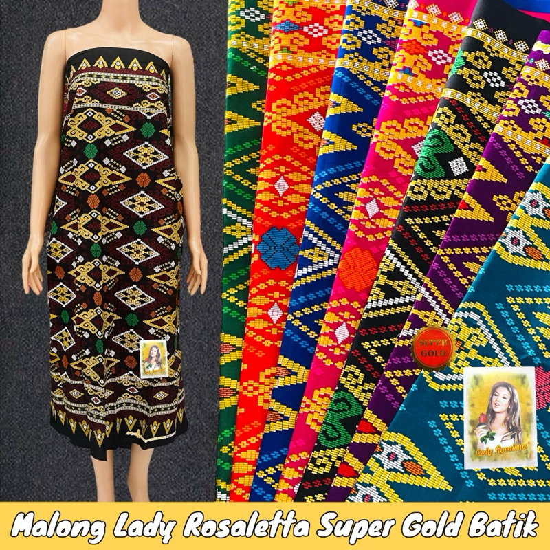MALONG BATIK ETHNIC SUPER GOLD THAILAND QUALITY | Shopee Philippines