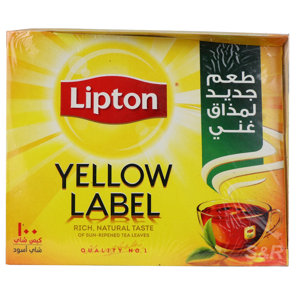 Lipton Yellow Label Tea - Rich Natural Taste of Sun-Ripened Tea Leaves ...