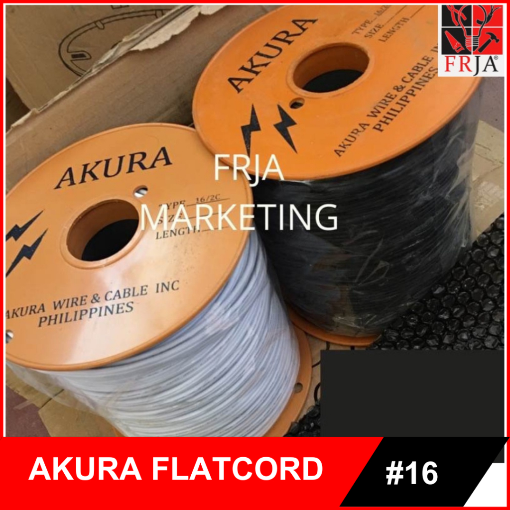 WIRE FLATCORD ELECTRICAL AKURA BRAND #16 1 ROLL | Shopee Philippines