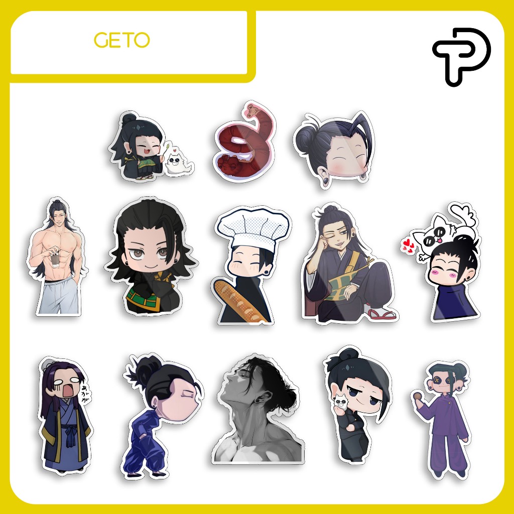 Jujutsu Kaisen Sticker Pack | Geto | Vinyl Sticker | WaterProof ...