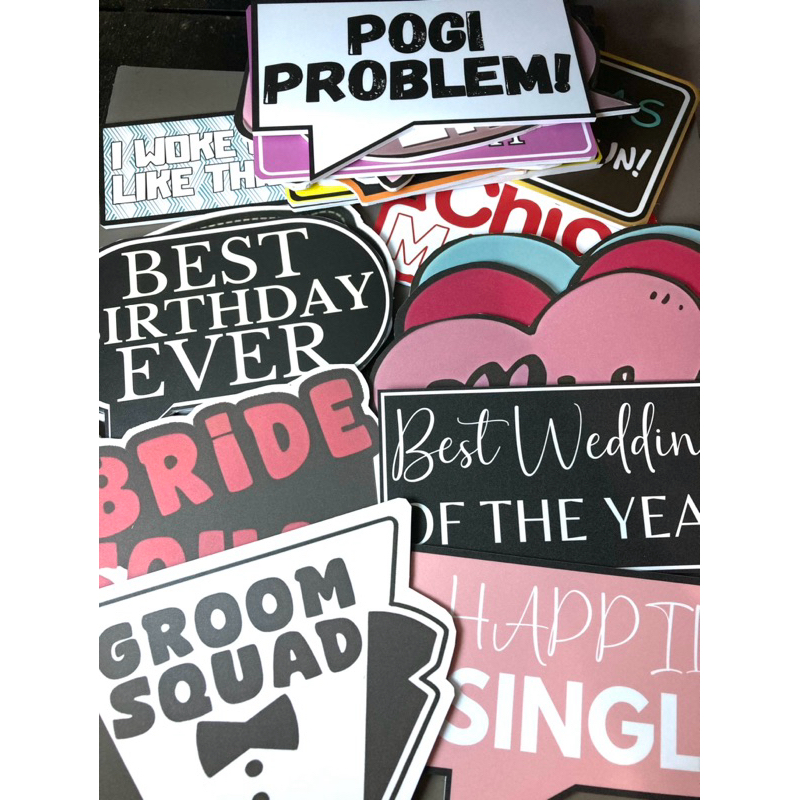 Photo Booth Props Free Layout/Design | Shopee Philippines