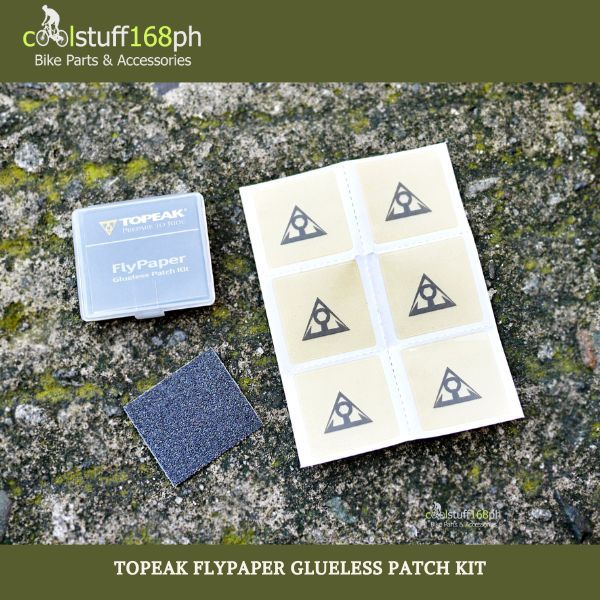 CS168ph TOPEAK Flypaper Glueless Patch Kit (6 Patches + Roughening ...