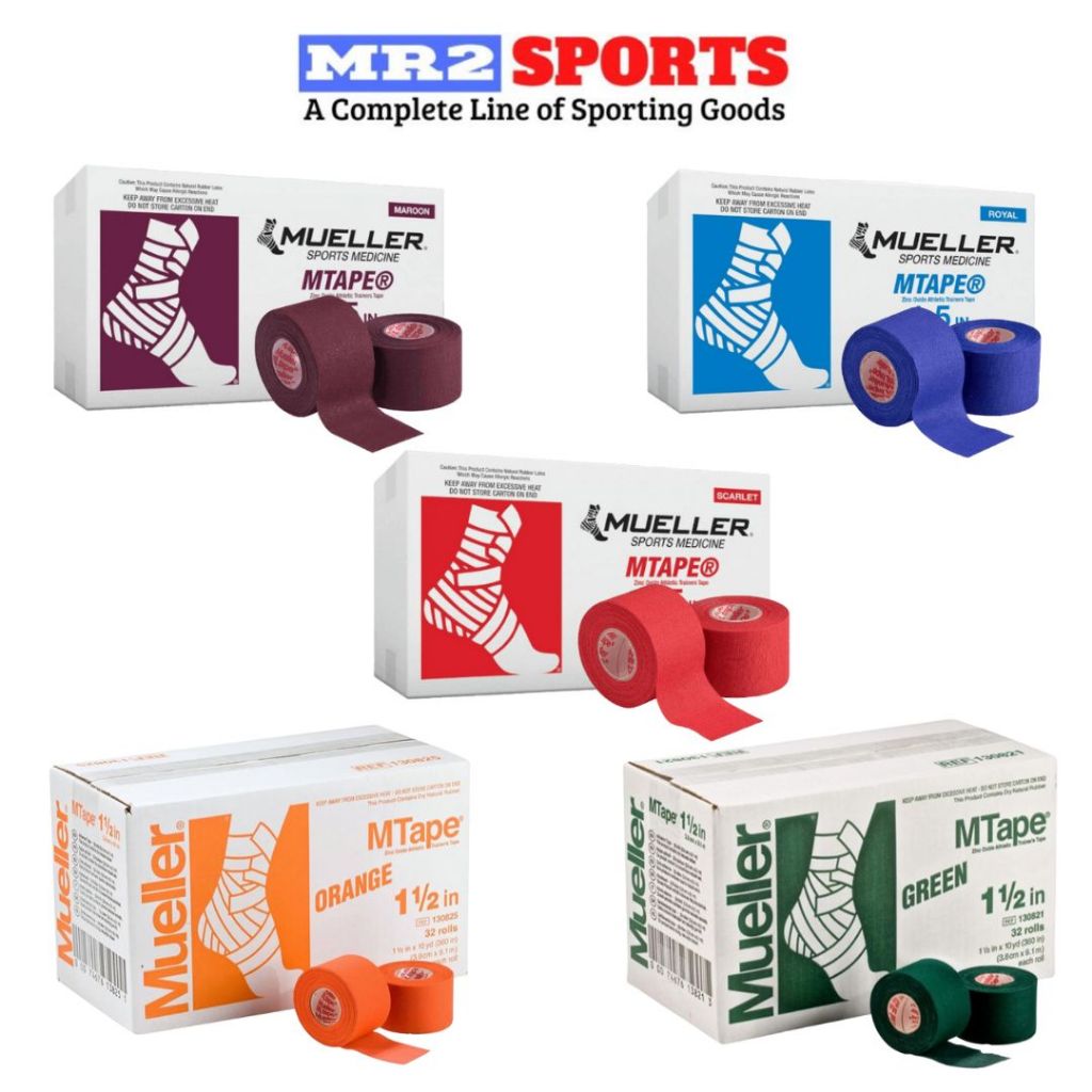 Colorful Mueller MTape Colored Athletic Tape 1.5" x 10 yards (Sold Per Roll) | Shopee Philippines
