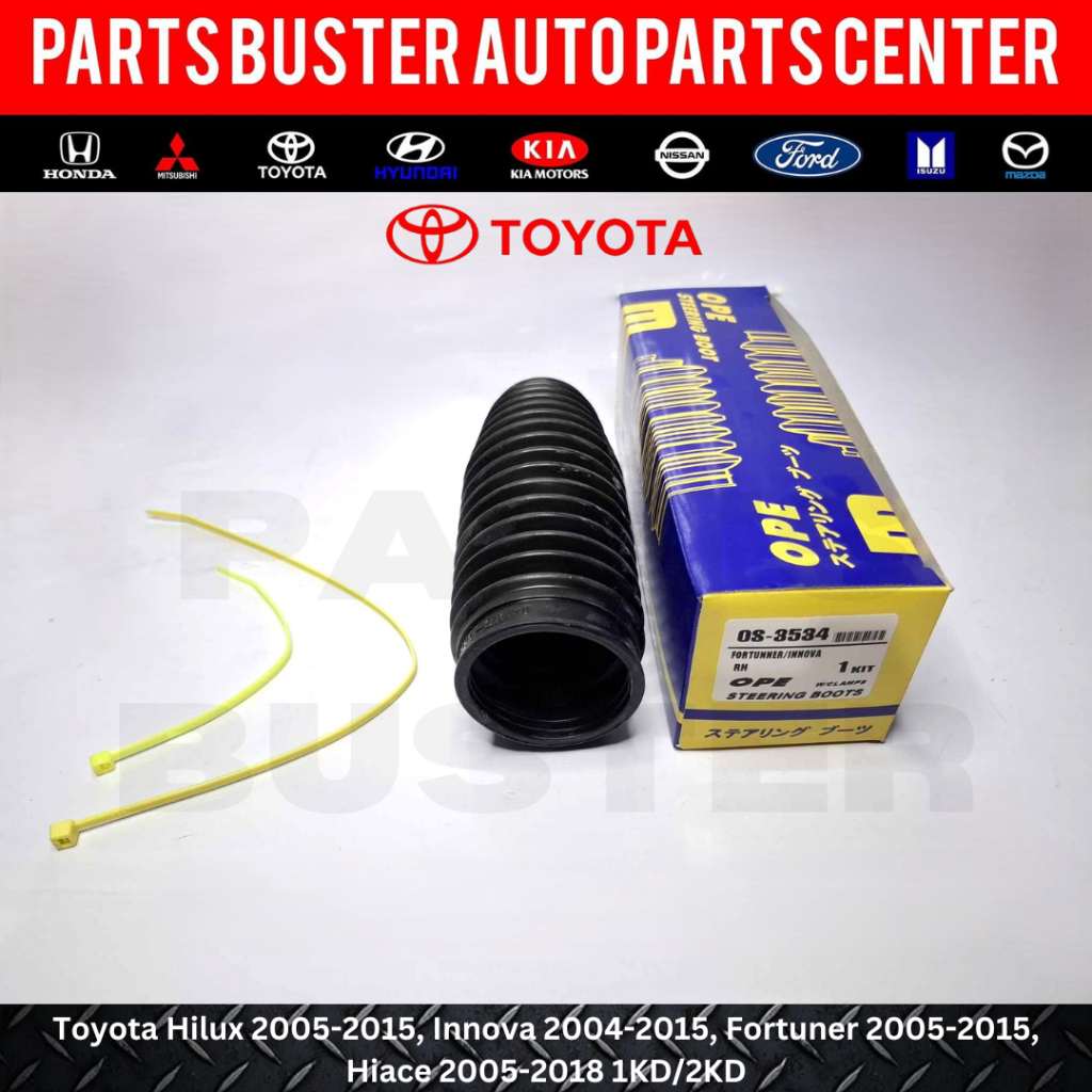Steering Boots for Toyota Hilux, Hiace, Fortuner, Innova (0S-3534 ...