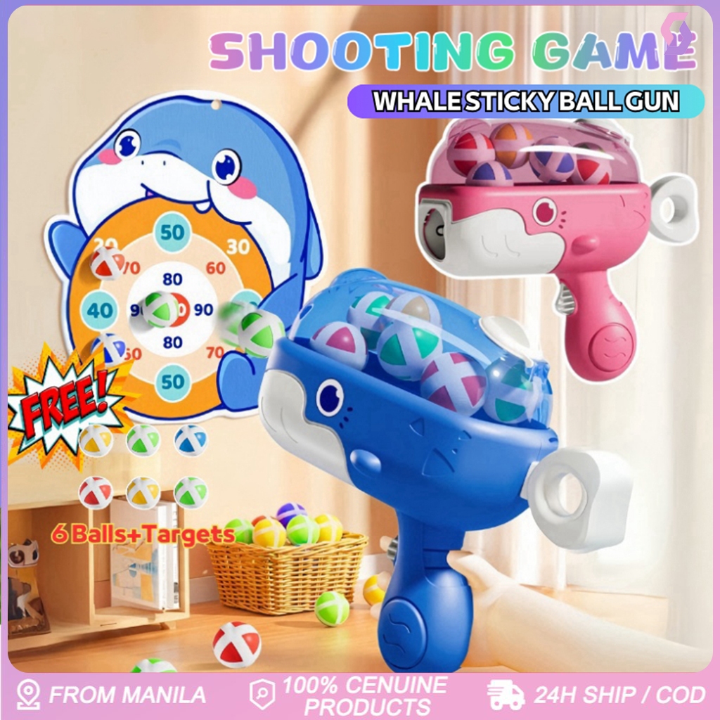 Whale ball gun Shooting Interactive Game Kids Outdoor toy Children's ...