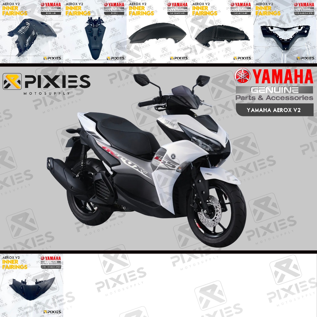 YAMAHA AEROX V2 INNER FAIRINGS, FILTER CASE REAR FENDER INNER FENDER ...