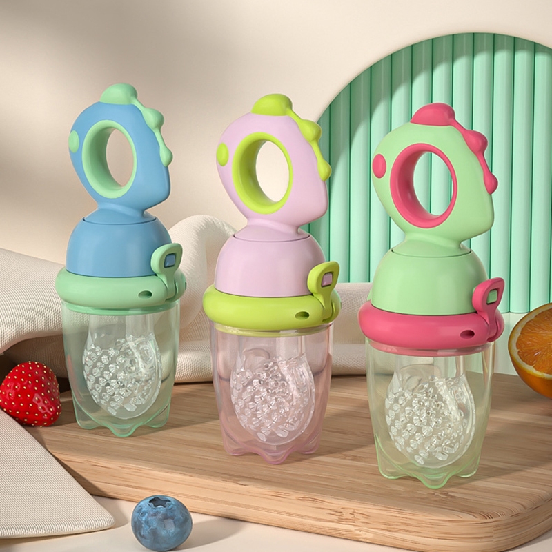 Baby Teether Push-Type Teether Fruit And Vegetable Juice Baby Eat Fruit ...