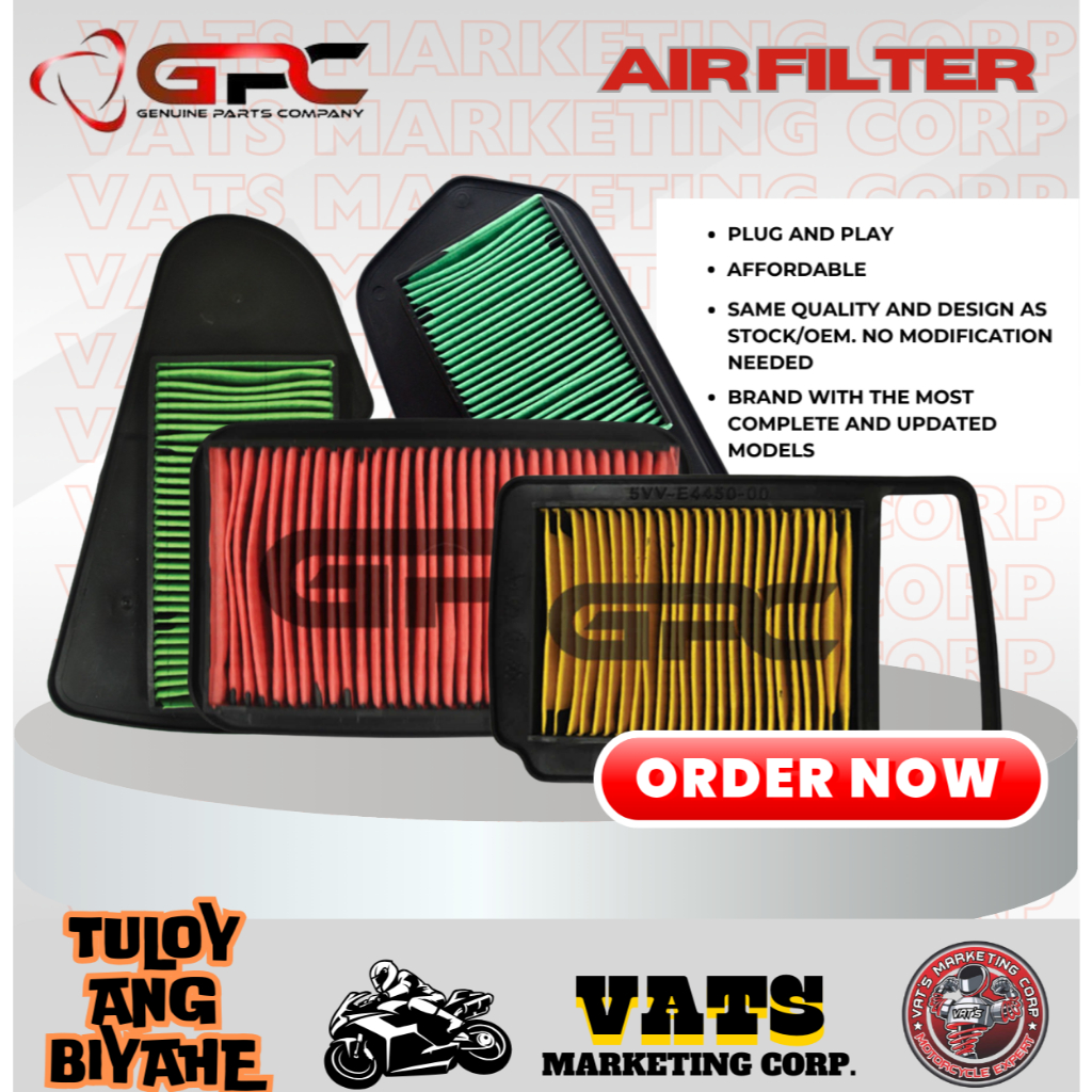 GPC AIR FILTER SNIPER 150/MIO SPORTY/MIO SOUL125/BEAT Fi/ZOOMER X ...