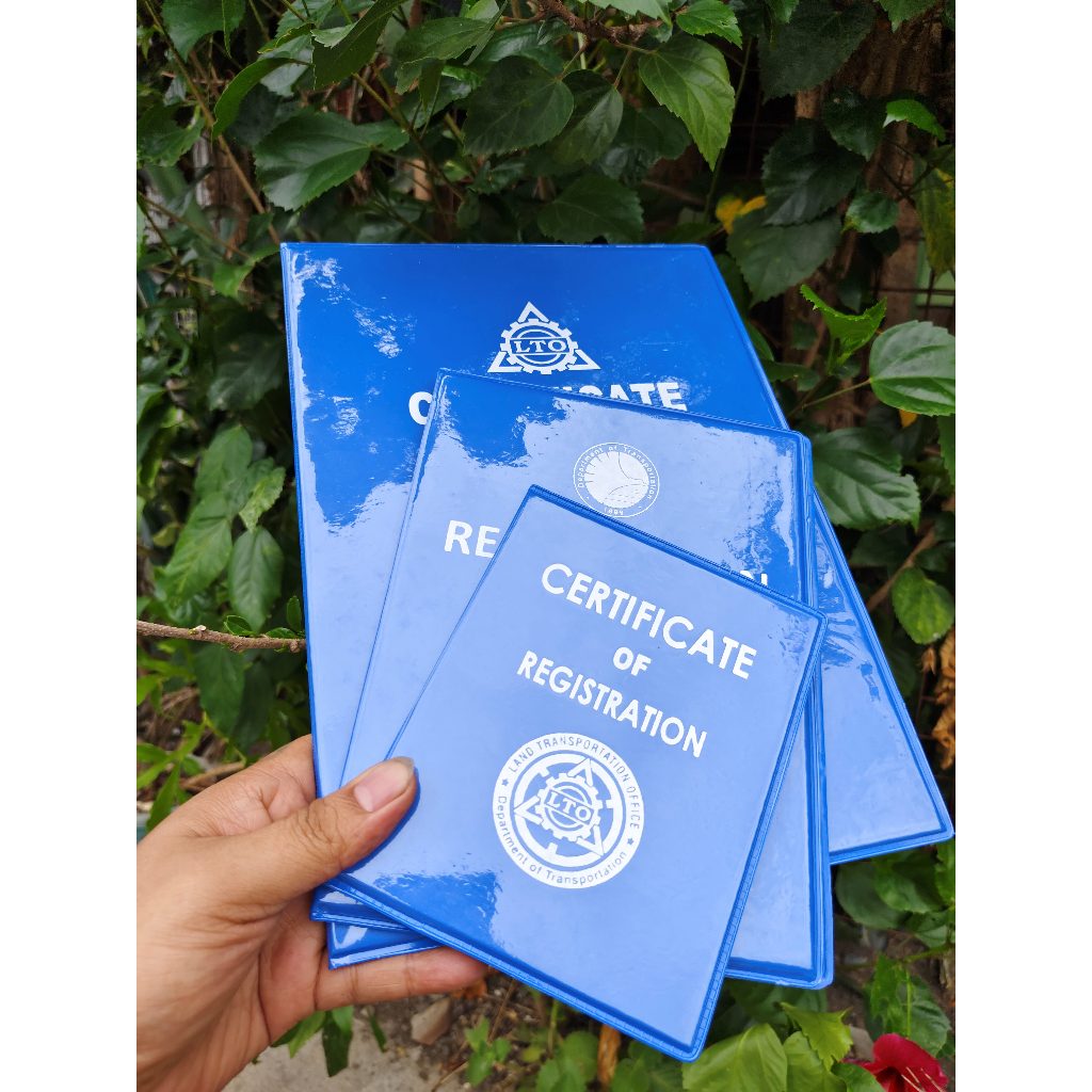 CERTIFICATE OF REGISTRATION LTO Holder for motorcycle only 5x6inches ...
