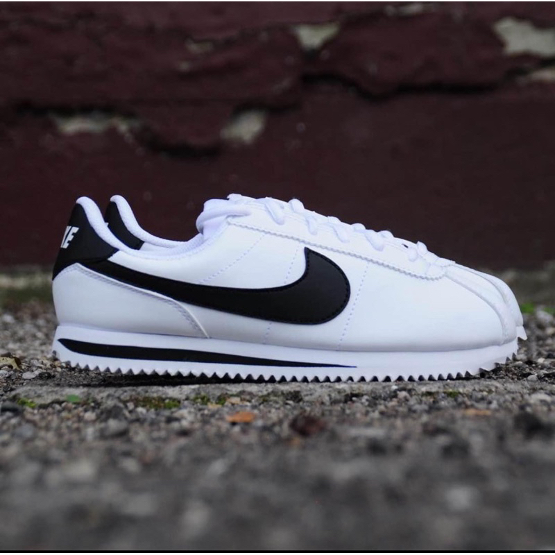 Nike Cortez Classic White Black Original | Shopee Philippines