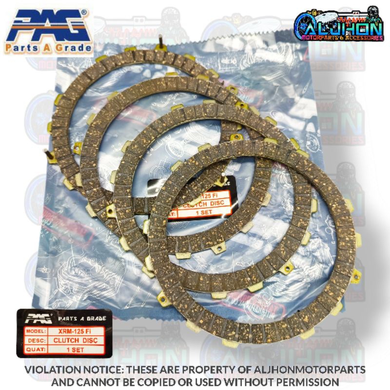 XRM 125 Fi Clutch Lining 1set PAG Brand Made in Taiwan | Shopee Philippines