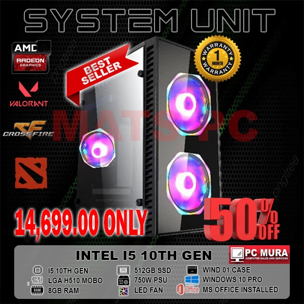 INTEL CORE i3 i5 6TH 7TH 10TH GEN SYSTEM UNIT REFURBISHED | Shopee ...