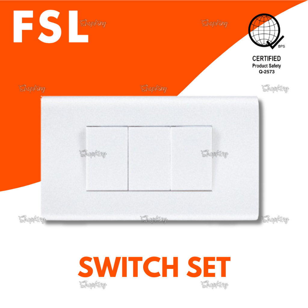 FSL Switch Set Classic Series (1-Gang / 2-Gang / 3-Gang) 1-Way ...