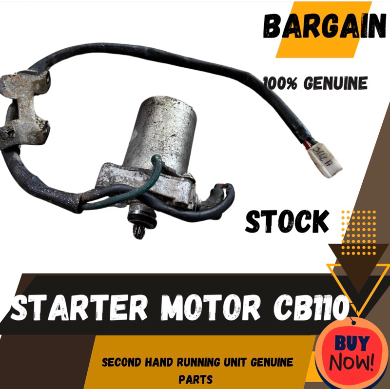 CB110 Starter Motor Secondhand Genuine | Shopee Philippines