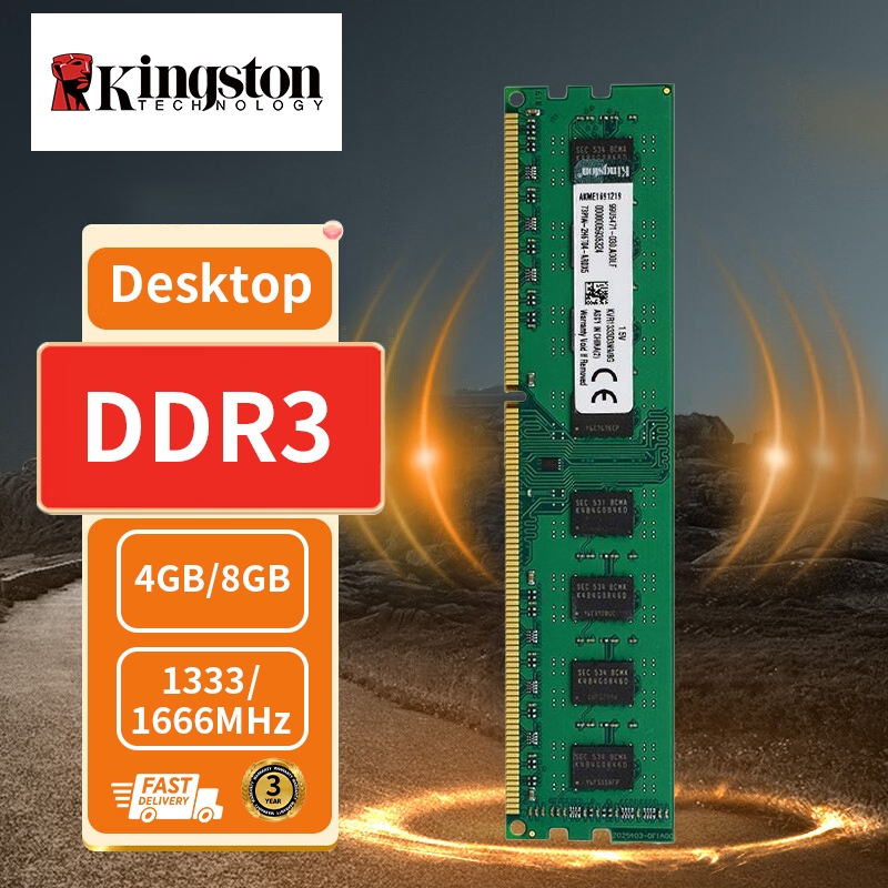 【Local】Kingston 4GB/8GB Desktop RAM DDR3 1333/1600MHZ DIMM PC3-12800 Memory for PC | Shopee ...