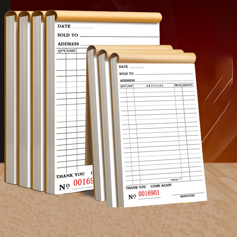 Carbonized receipt 2 copies delivery official receipt paper 60pages ...