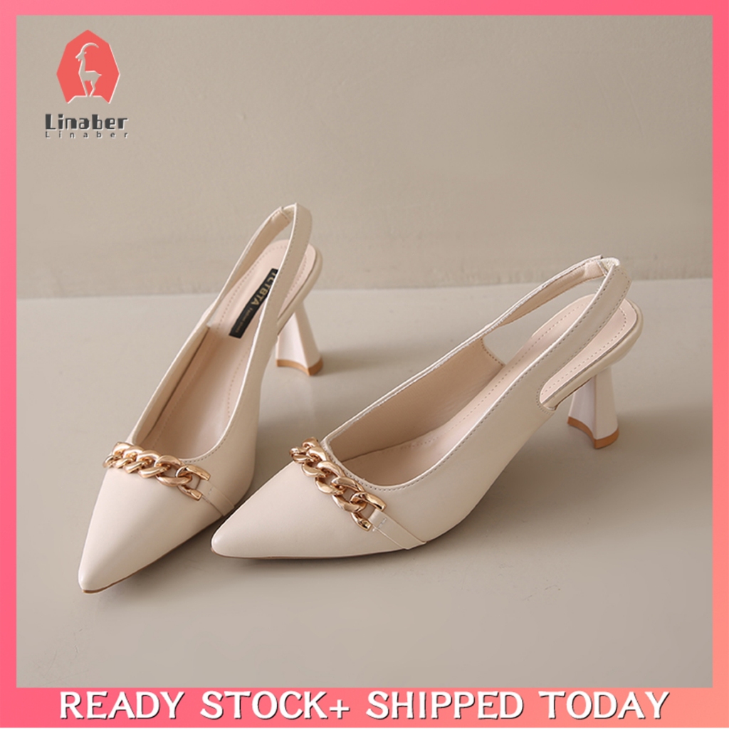 Size 35 42 Korean High Heels Sandals Cone High Heels Work Temperament