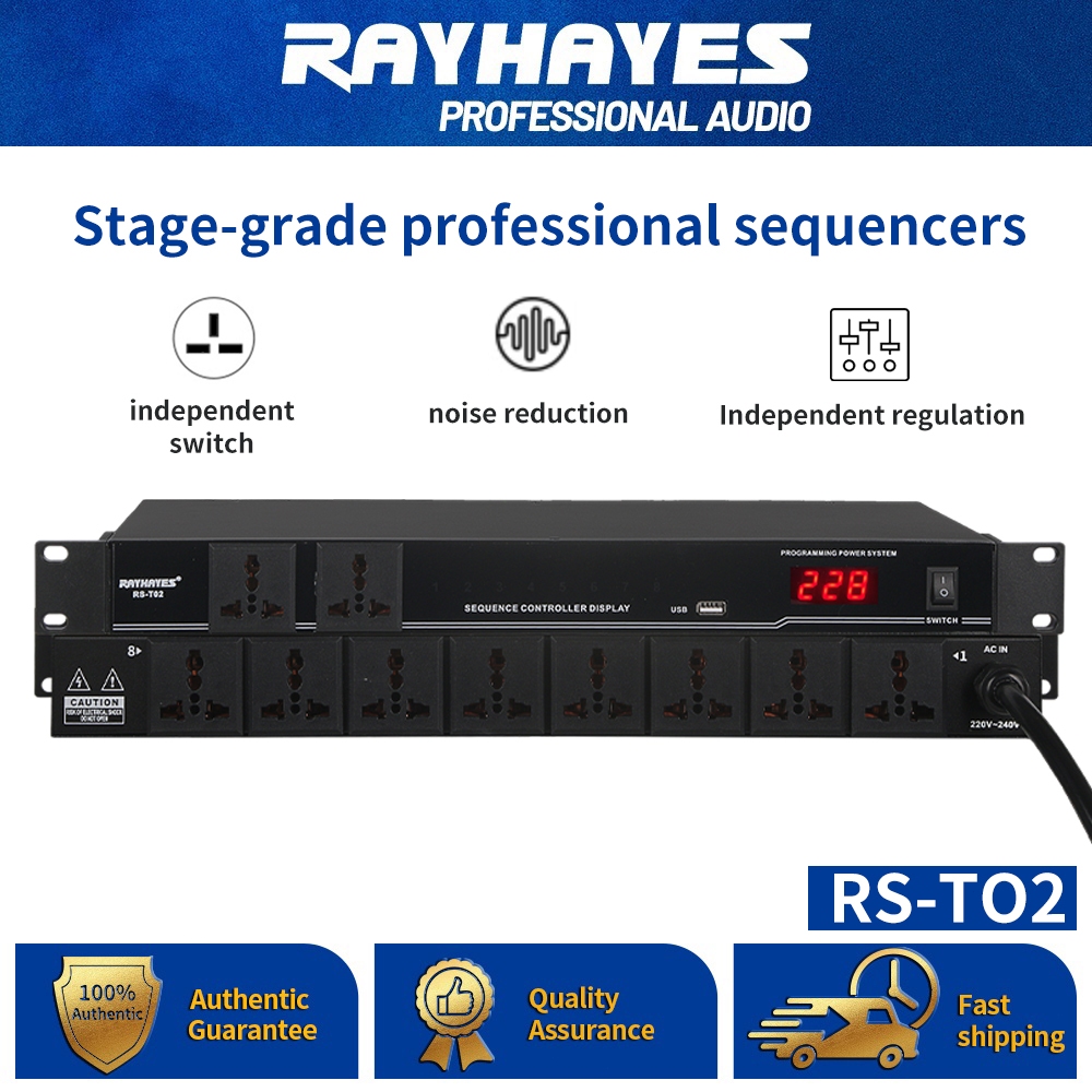 RAYHAYES Audio Power Switch 10 Channel Power Controller Stage ...