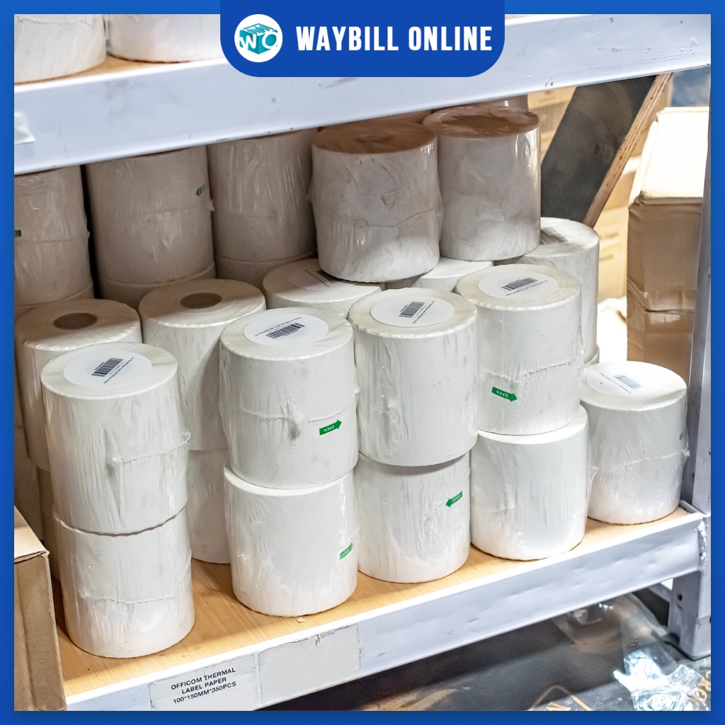 Waybill Sticker ROLL A6 Size TRIPLE PROOF 100x150mm Thermal Label Print ...