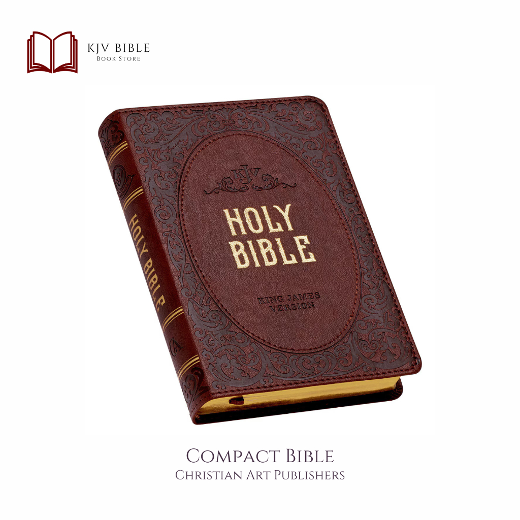 KJV142 | King James Version Compact Bible Medium Brown Faux Leather ...