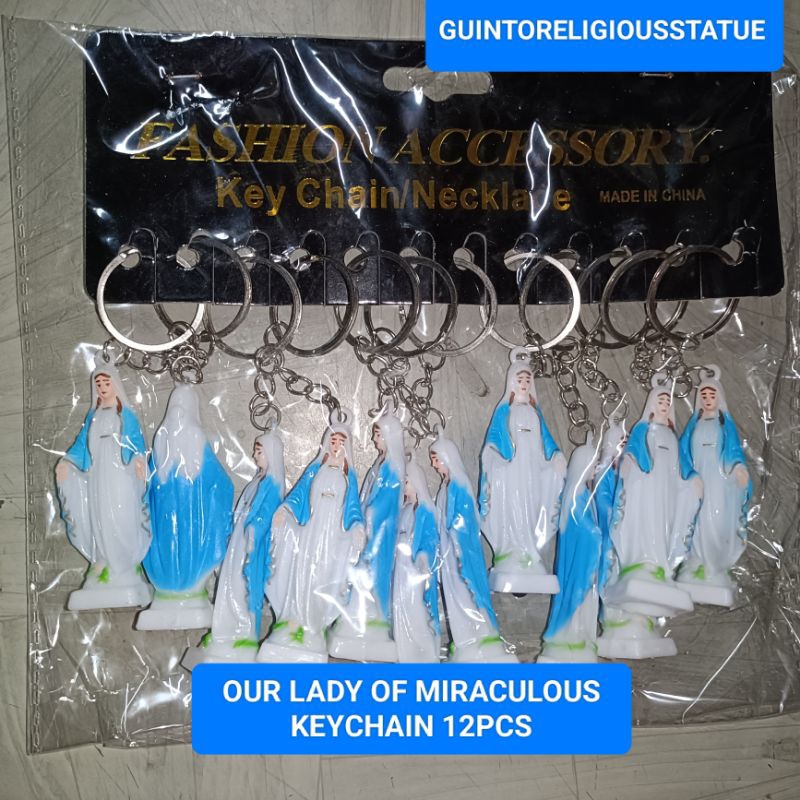 OUR LADY OF MIRACULOUS KEYCHAIN 12PCS | Shopee Philippines