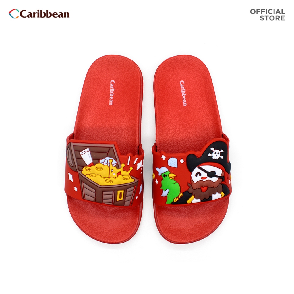 Caribbean Kids - Boys Slides: Jack (Maroon) | Shopee Philippines