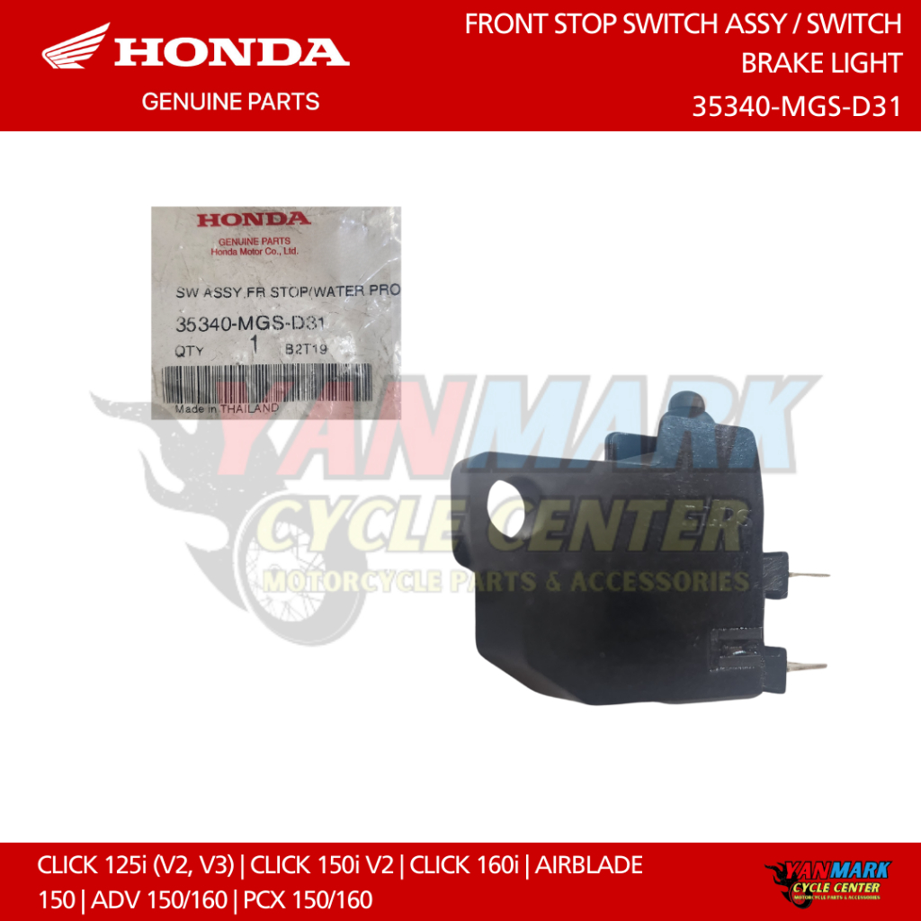 ORIGINAL HONDA - FRONT STOP SWITCH ASSY / SWITCH BRAKE LIGHT - CLICK ...
