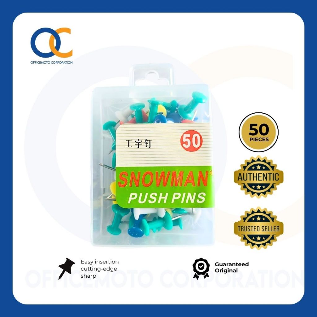 PUSH PINS | 50 PCS | 100% ORIGINAL | Shopee Philippines