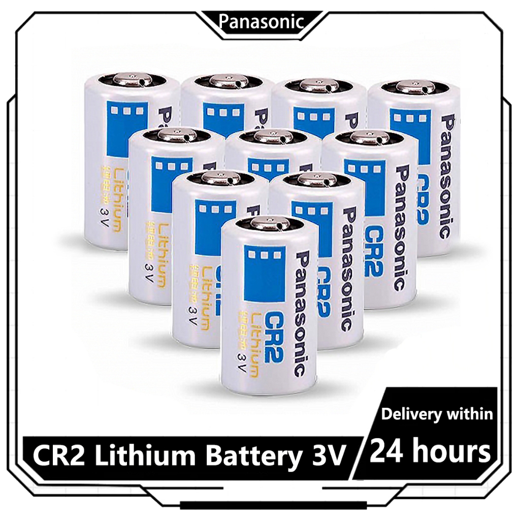 Panasonic CR2 Cylindrical photo Lithium Battery 3V CR123A Photo Power Manganese Dioxide lithium ...
