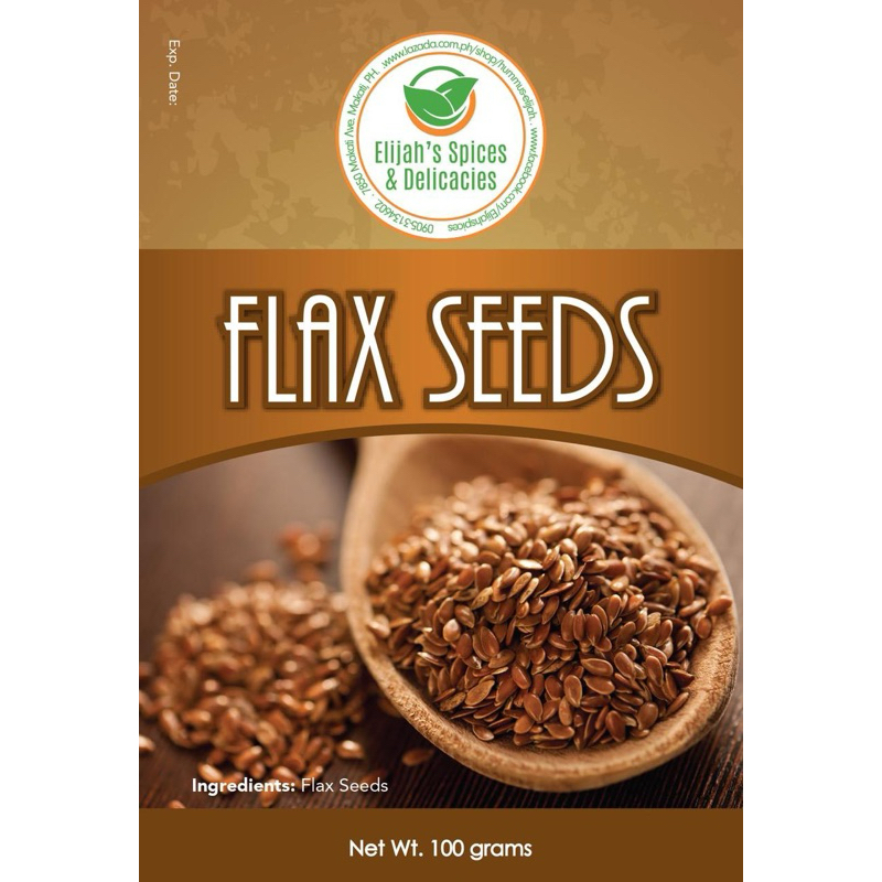 Organic Raw Flaxseed (Whole Flax Seeds) - 20g/50g/100g | Shopee Philippines
