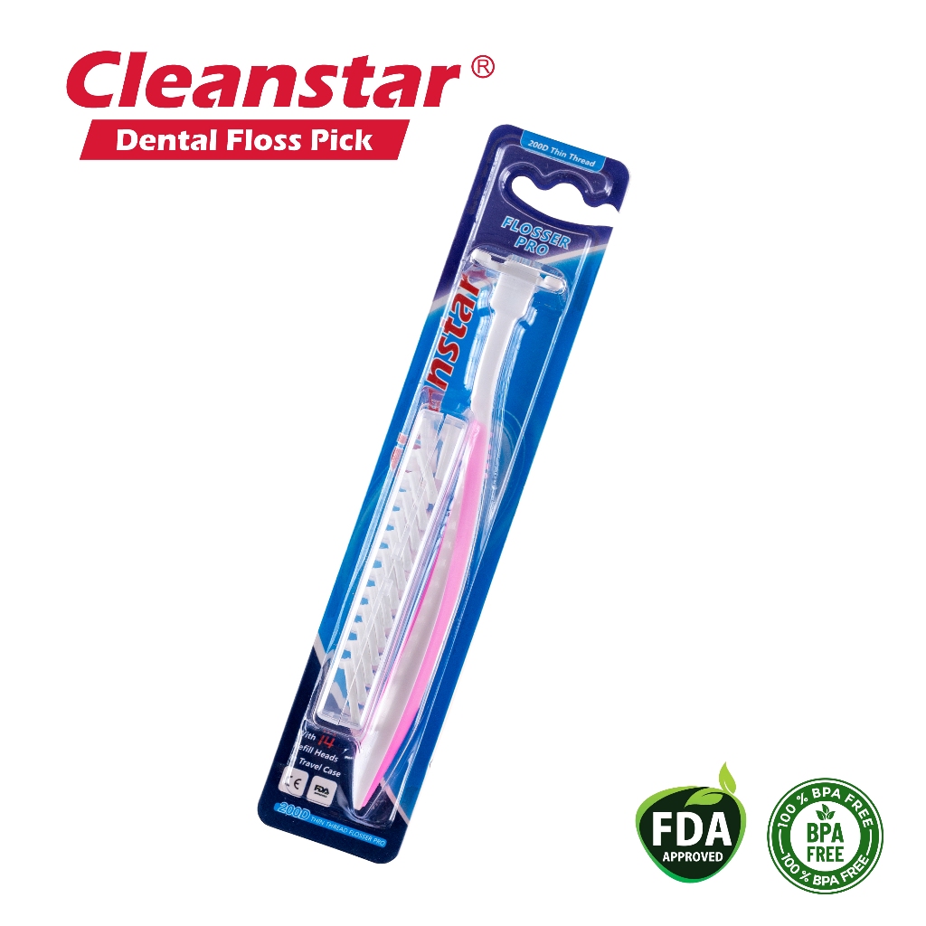CleanStar Dental Floss Pick Flosser Pro 15pcs | Shopee Philippines