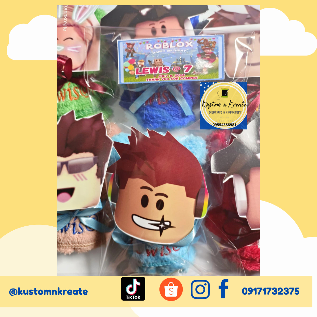ROBLOX THEMED TOWEL SOUVENIRS WITH NAME EMBROIDERY | Shopee Philippines