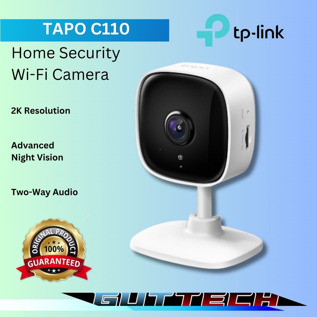 TP-Link Tapo C110 3MP Home Security Wi-Fi Camera 2K Resolution | Shopee Philippines