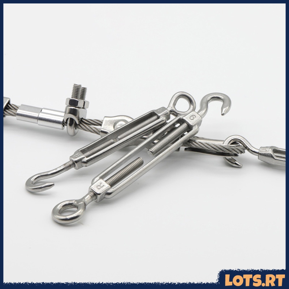 M4 M6 M8 Wire Tensioner Turnbuckle Hook And Eye Rope Wire Tightener ...