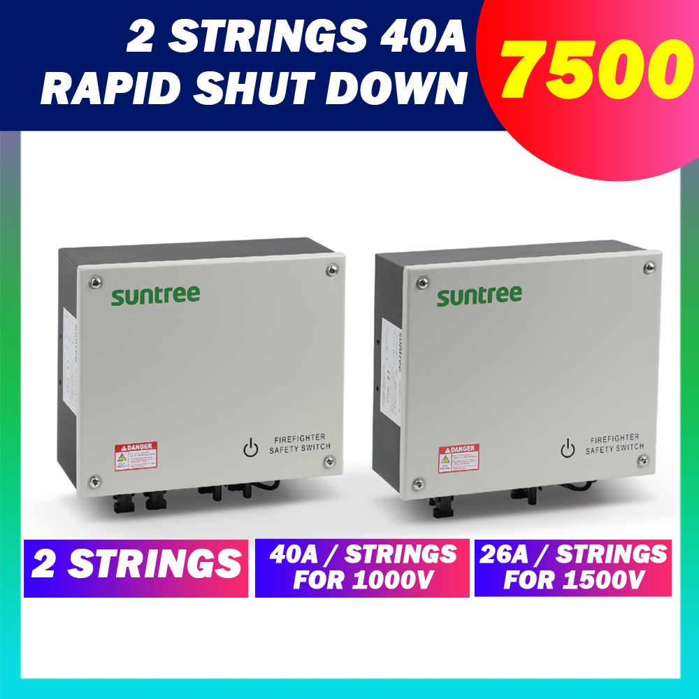 Suntree Rapid Shutdown RSD 2 4 6 8 Strings 1000V 40A 1500V 26A | Shopee ...