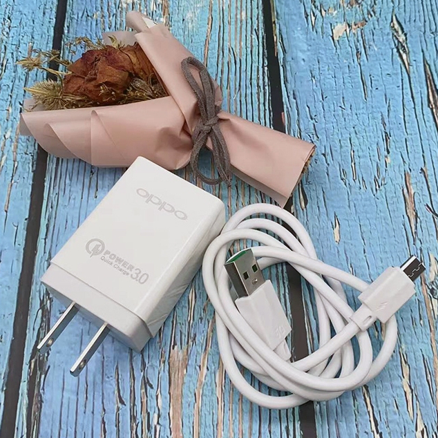 For OPPO Charger Original Fast Charger 20W Micro USB Cable 2IN1 Adapter ...
