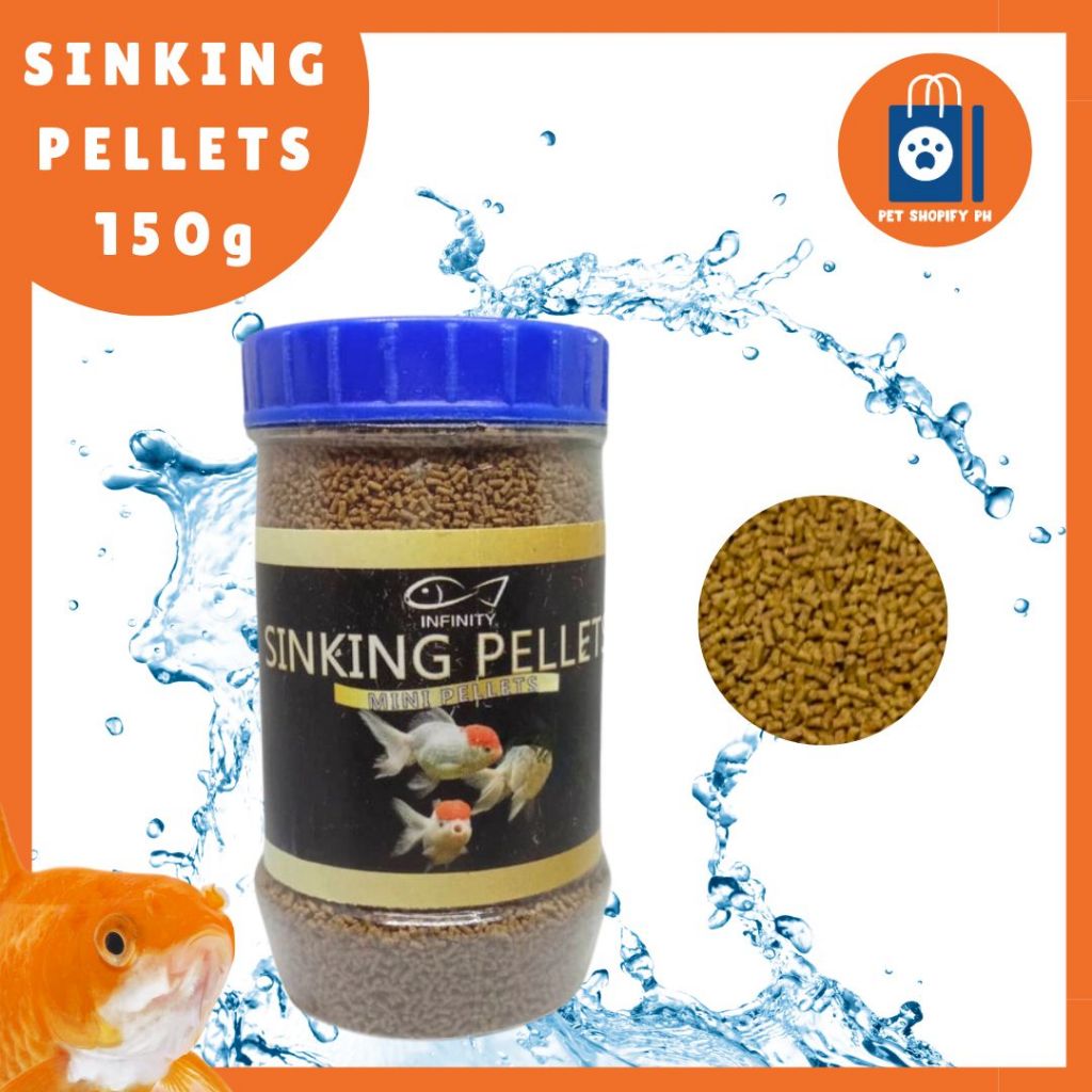 Infinity Sinking Pellets Growth Protein Food 150g High Growth aids pet ...