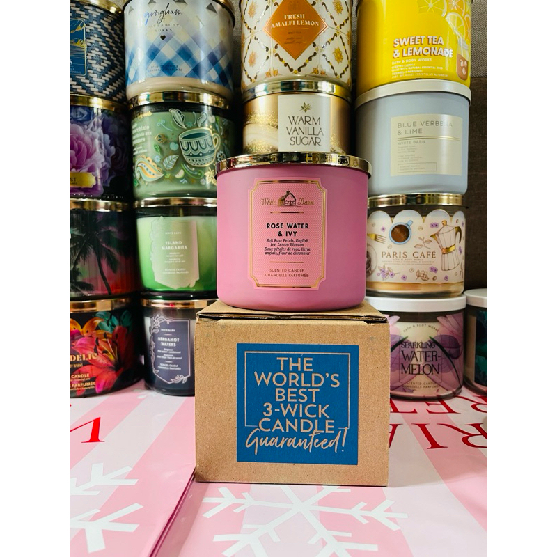 Rose Water Ivy 3-wick candle 3 wick candle | Shopee Philippines