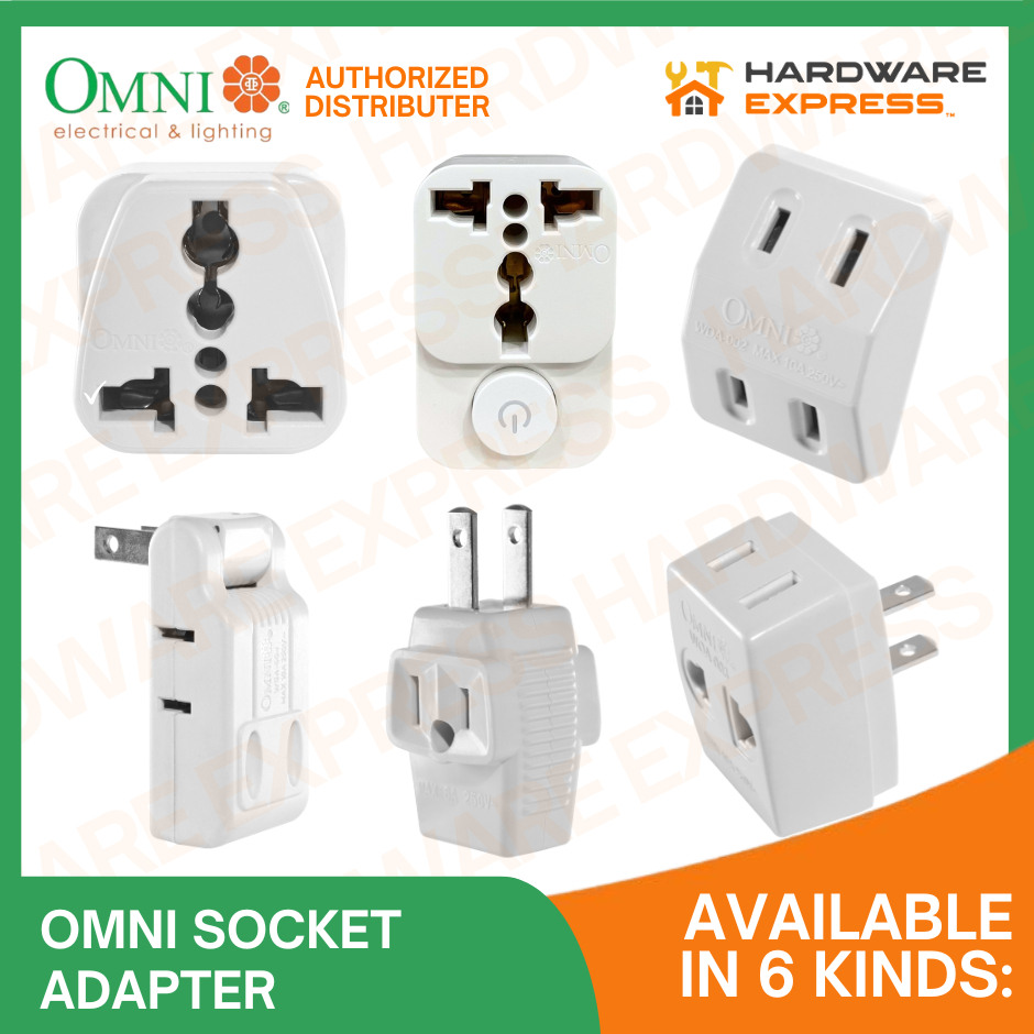 OMNI Universal Adapters, Travel Adapters, ALL MODELS | Shopee Philippines
