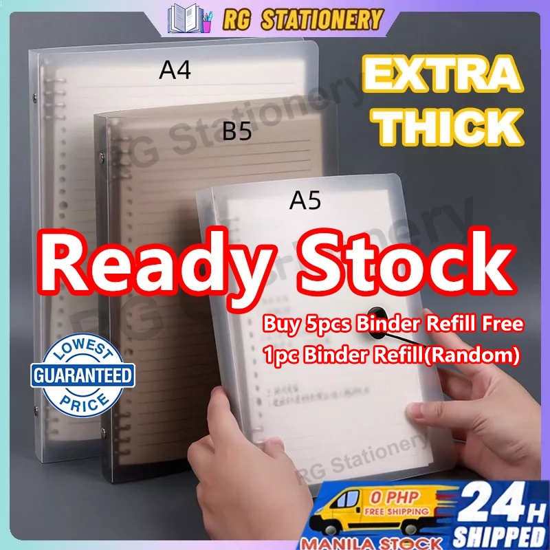 Binder Notebook A5/B5/A4 Refillable Binder refill notebook school ...