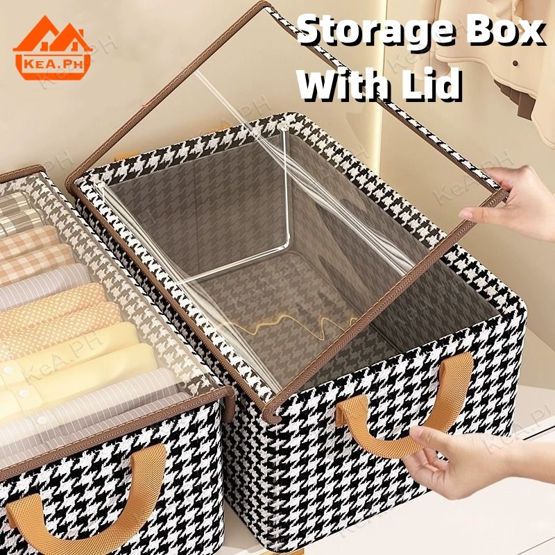Large Clothing Storage Box With Lid Clothing Folding Organizer Storage ...