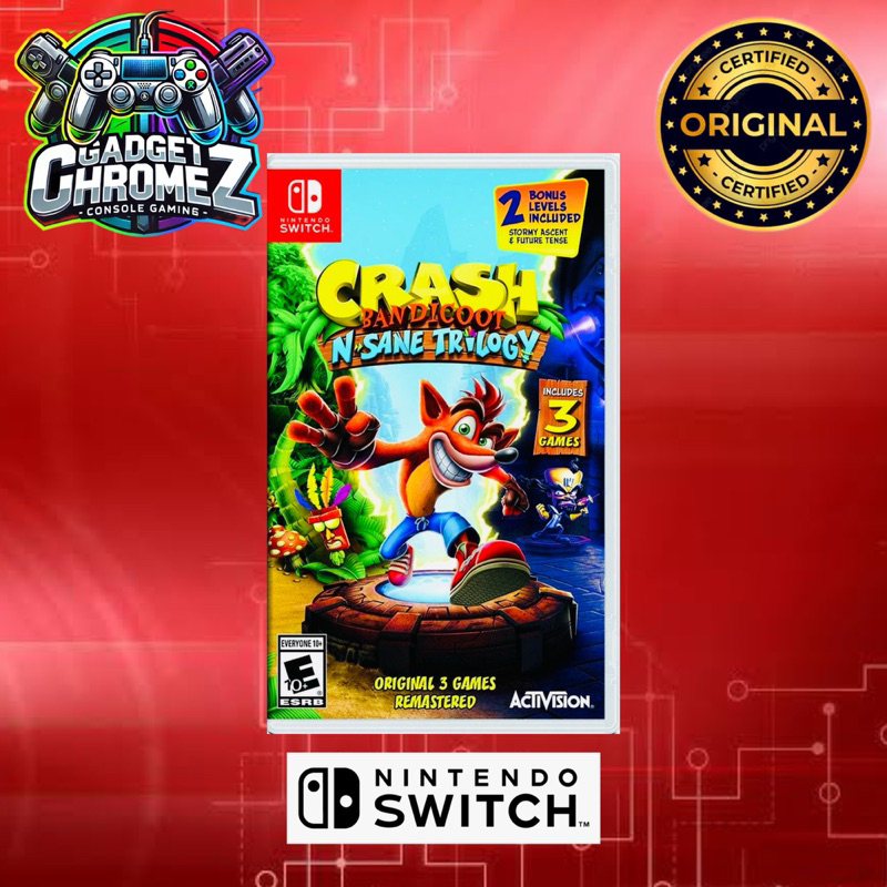 Crash Bandicoot NSane Trilogy | Nintendo Switch Game | BRANDNEW ...