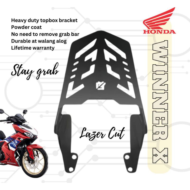 Honda Winner X Topbox Bracket Grill Type Stay Grab Lifetime Warranty ...