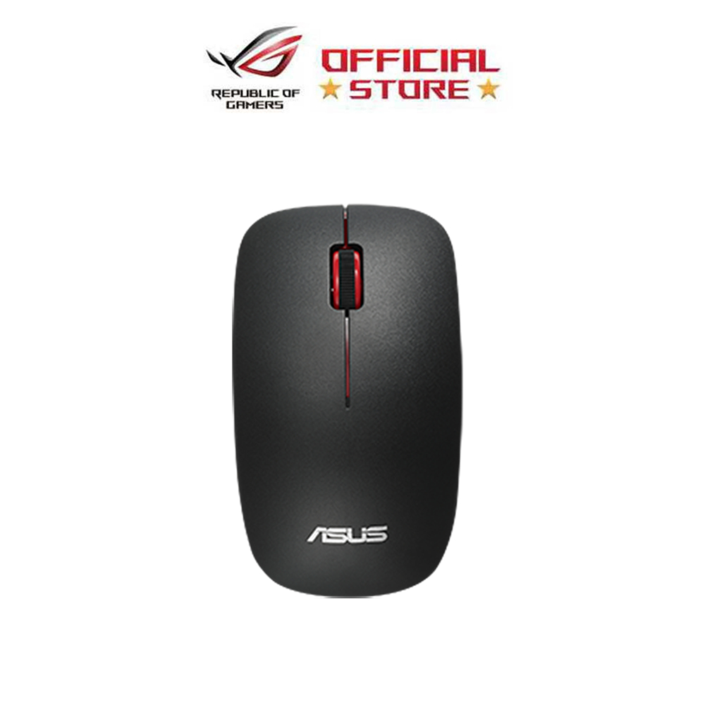 Asus WT300 Black-Red 1000 & 1600 DPI 2.4GHz Ergonomic Compact Wireless Optical Mouse | Shopee ...