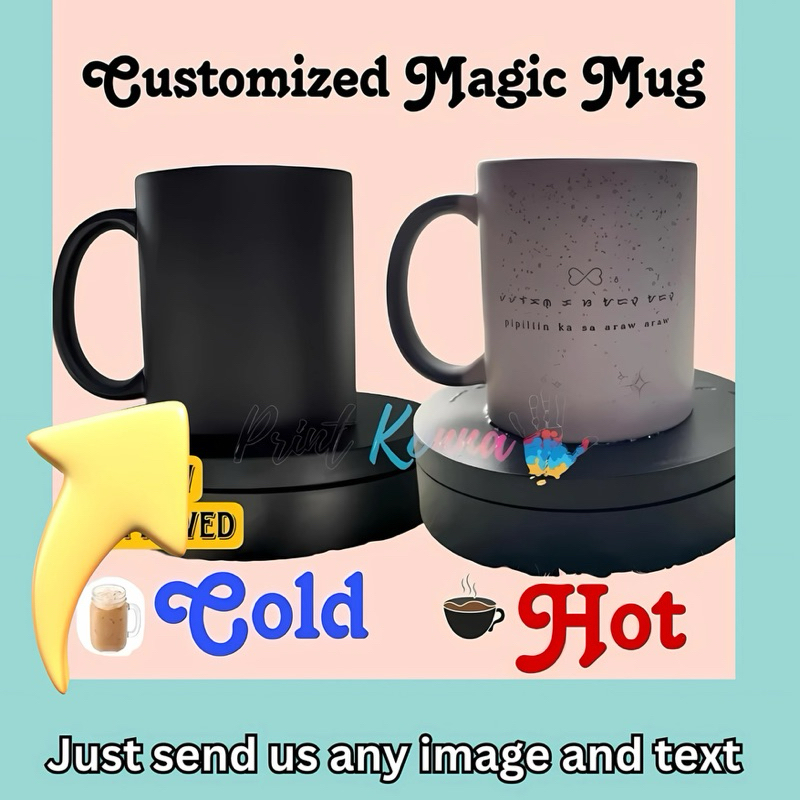 Customized Personalized Color Changing Magic Mug for gifting Monthsary ...