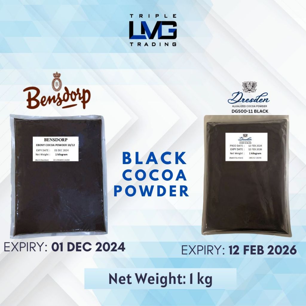 Bensdorp Ebony | Dresden DG500-11 Black Cocoa Powder 1kg | 500g | 250g ...