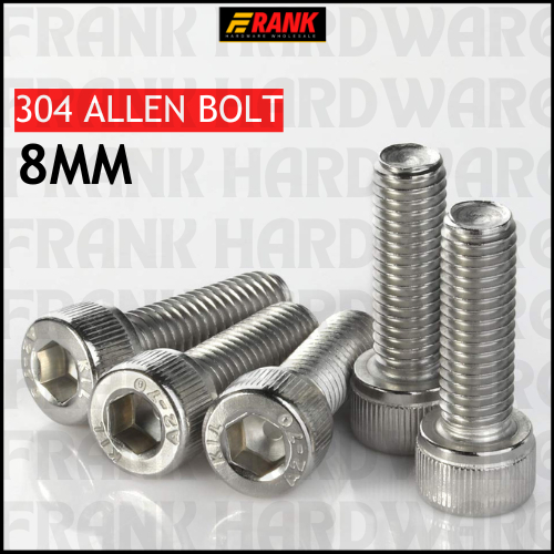 M8 Allen Bolt 304 Allen Bolt Stainless 8mm Capscrew Full Threaded and ...