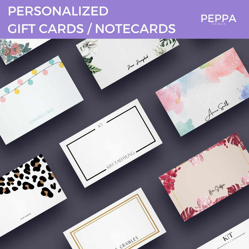 Personalized Gift card / Note card / Sticker Gift Tag | Shopee Philippines