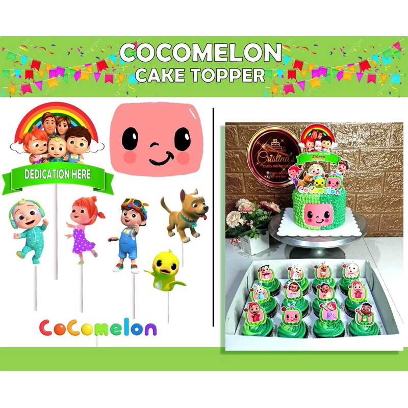 Coco Melon Cake and Cupcake Topper ( WATERPROOF NO CUT ) | Shopee ...