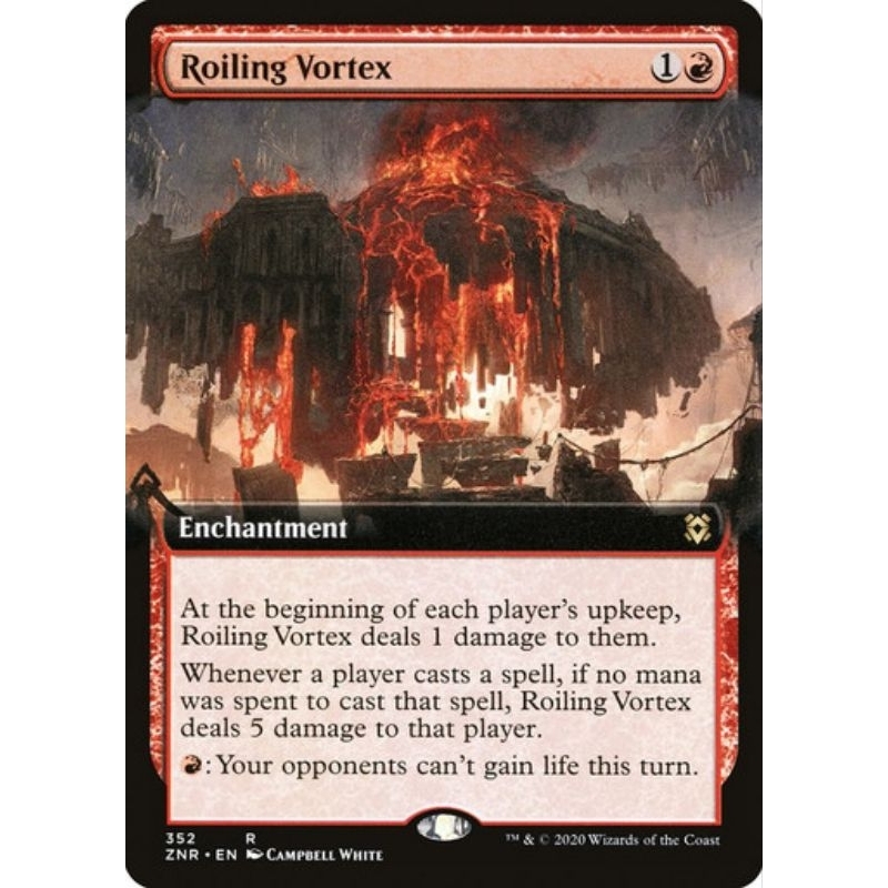 Roiling Vortex (extended art) - ZNR - Rare - MTG Cards (WotC) | Shopee ...